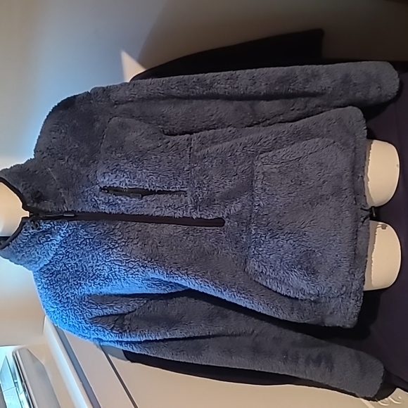 PINK Victoria's Secret | Tops | Pink Blue Teddy Half Zip Pullover ...